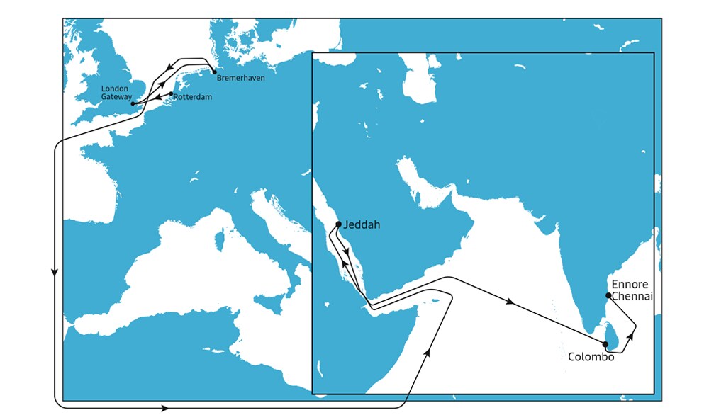 ME7 Eastbound | Europe | Maersk